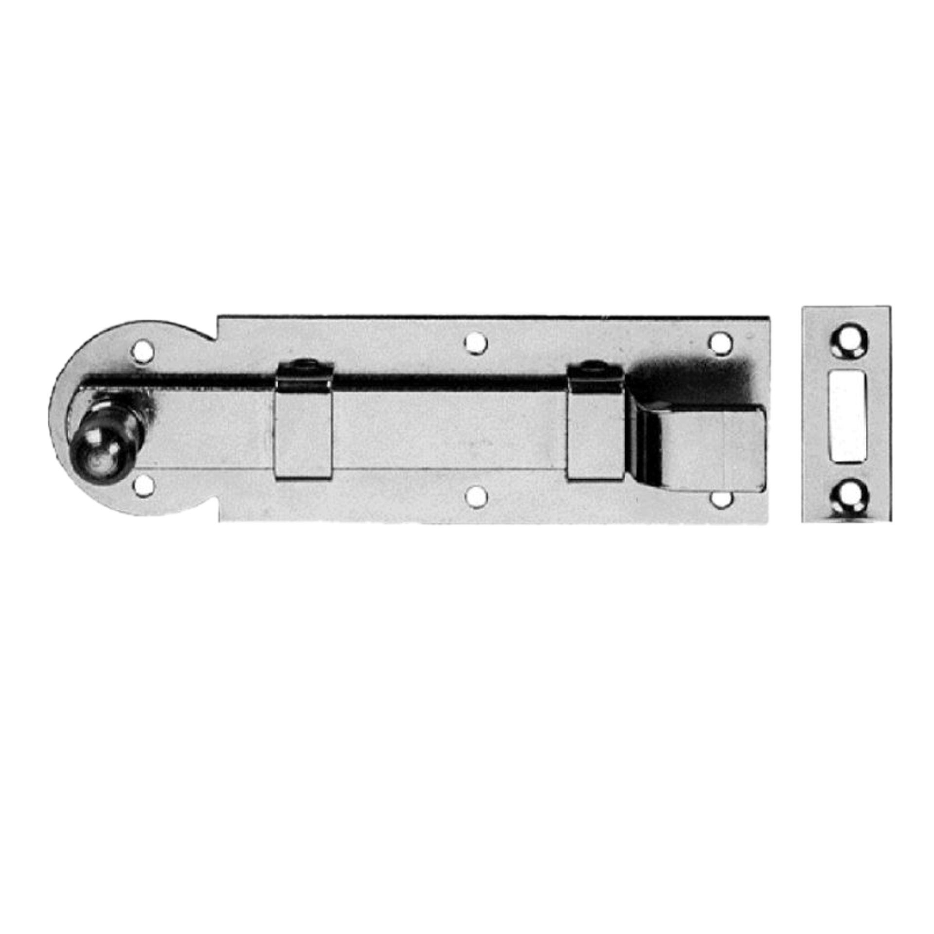 Schieberiegel Türriegel Fensterriegel verzinkt 80mm - gekröpft Serie SR001